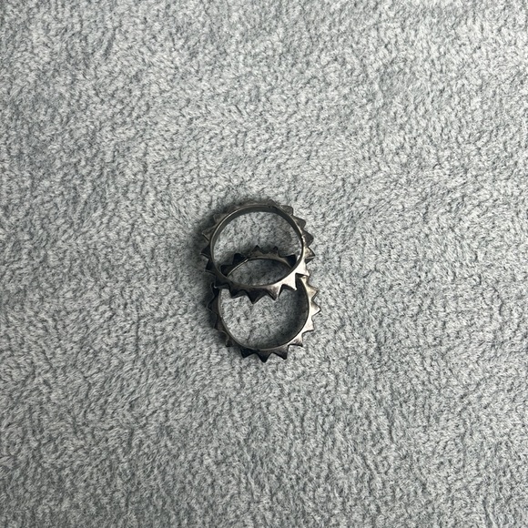 Lady Grey | Jewelry | Lady Grey Stacked Spike Rings | Poshmark